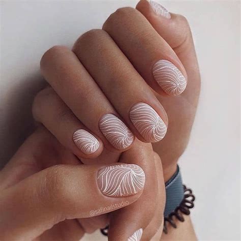 Pretty Spring Nail Designs You Need To Try Prada Pearls Neutral Nail Designs Lines