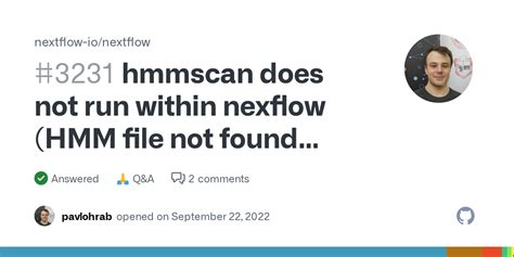 Hmmscan Does Not Run Within Nexflow Hmm File Not Found Error