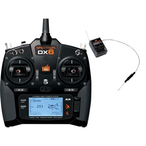 EMISORA RC SPEKTRUM DX6G3 RECEPTOR AR610 6 CANALES EN 2 4GHZ