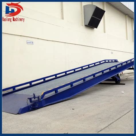 10 Ton Steel Forklift Shipping Container Load Ramp Truck Loading And Unloading Mobile Ramps