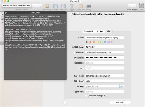 Connecting Sequel Pro To Staging Environment Trellis Roots Discourse