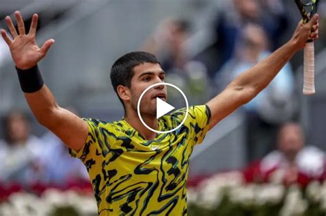 ATP Madrid Carlos Alcaraz And Struff Get The Final The Highlights