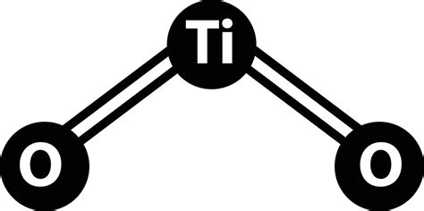 Titanium Dioxide Molecule Tio2 Titanium Dioxide Molecule Sign Titania