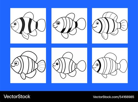 Clownfish Royalty Free Vector Image Vectorstock