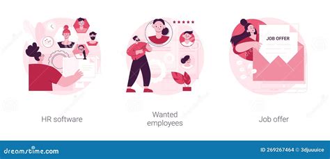 Human Resources Technology Abstract Concept Vector Illustrations Stock Vector Illustration Of