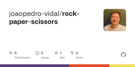 GitHub Joaopedro Vidal Rock Paper Scissors