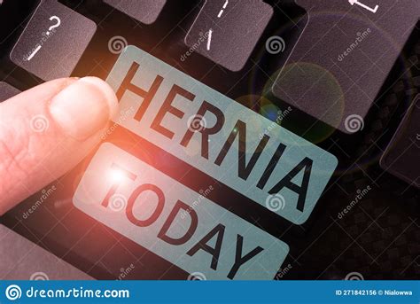 Text Showing Inspiration Hernia Concept Meaning Abnormal Exit Of