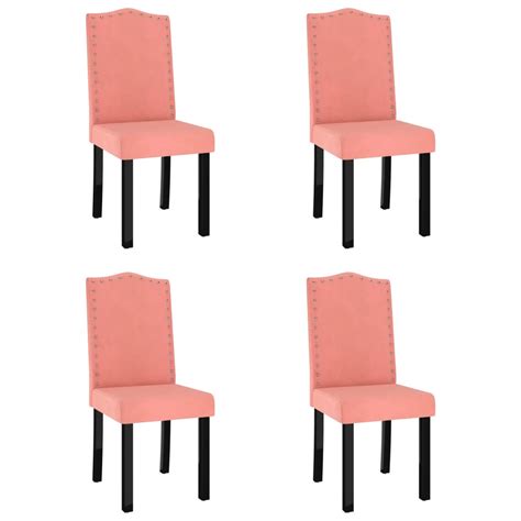 Set 4 Scaune Bucatarie Maxima Suportata 150 Kg Roz 42 X 53 X 95 Cm