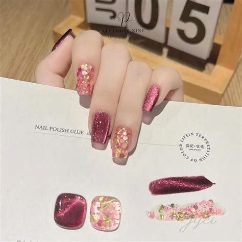 𝚃𝚠𝚘 💅สวยแบบตะโกน แจกไอเดียเล็บกลิตเตอร์ เล็บโดดเด่น เป็นประกายวิบวับ ดูสวยแพงมาก 📍พิกัดสีเล็บ