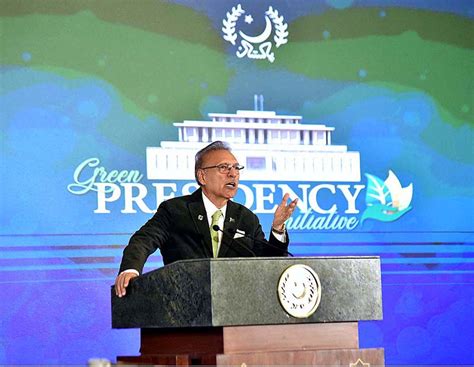 President Dr Arif Alvi Addressing The Event To Celebrate Award Winning