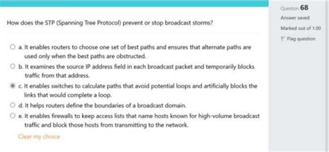 Solved How Does The STP Spanning Tree Protocol Prevent Or Chegg
