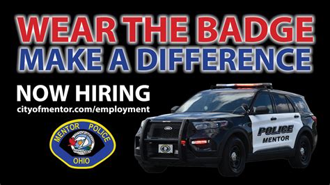 Mentor Police Department Is Now Hiring City Of Mentor Ohio