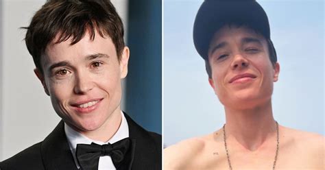 Just In Elliot Page 36 Shares A Shirtless Photo As They Celebrate