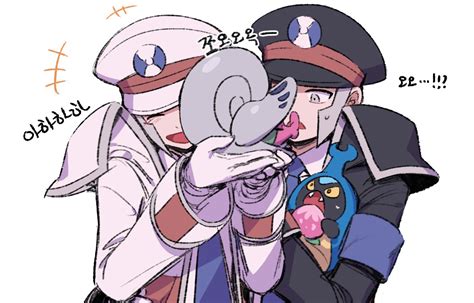 Ingo Emmet Karrablast And Shelmet Pokemon And 1 More Drawn By Seku