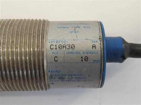 Allen Bradley 871c C10a30 Inductive Proximity Sensor Ser A 10mm