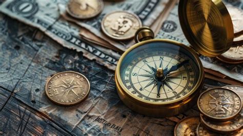 Premium Photo A Compass Pointing Towards The Most Profitable Ventures