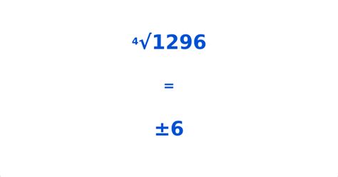 What Is The 4th Root Of 1296 Information And Calculator