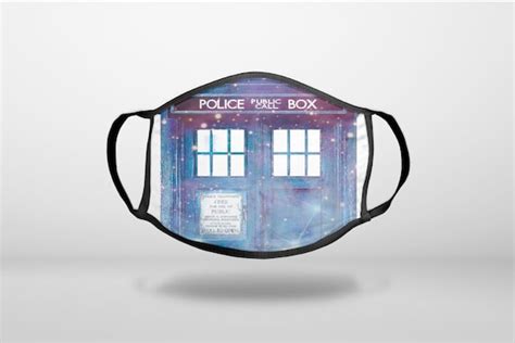 Fading Tardis Outer Space Stars Custom 3 Ply Reusable Soft Etsy