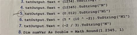 solved question 5 only determine the output produced by the