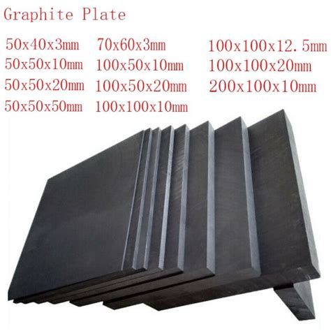 Multi Sizes High Purity Graphite Sheet High Temperature Electrode Plate