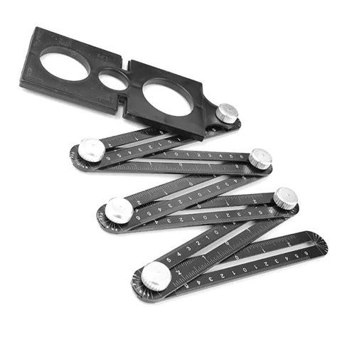 Multi Function Aluminum Alloy Six Fold Rule Tile Hole Locator Woodwork