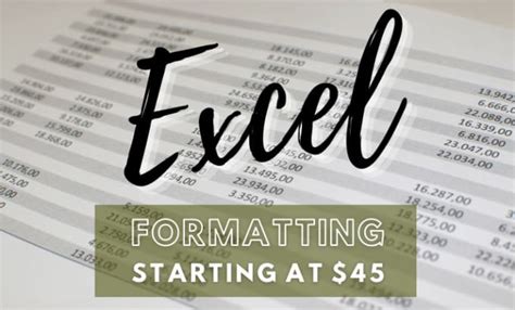 Provide Excel Formatting Data Entry Data Merge Cleanup By Ginabella7