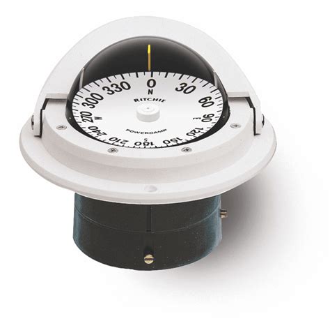 Ritchie Voyager® F 82 3” Dial Flush Mount White 4boats