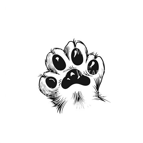Small Single Cat Paw Print Tattoo Idea Tattoos Wizard Designs