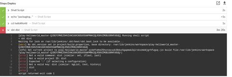 Sbt Dist Works In Terminal But Not With Jenkins As Shell Script Stack