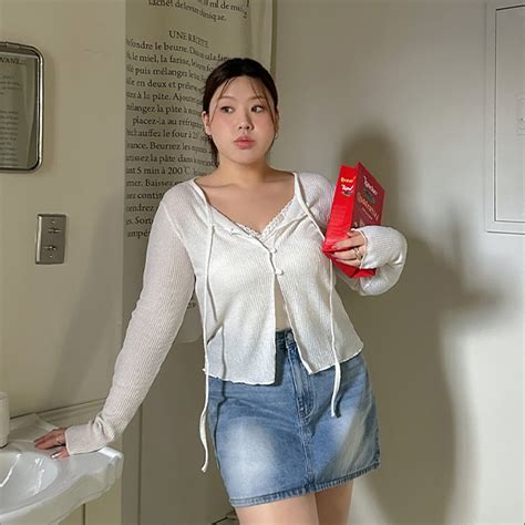 이블렛by제이스타일 [제작 빅사이즈]이블렛 스미온 리본 물결 가디건 제이스타일