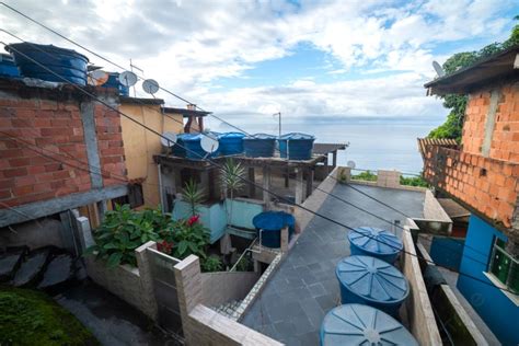 Background Favelas Di Kota Rio De Janeiro Tempat Tinggal Orang Miskin