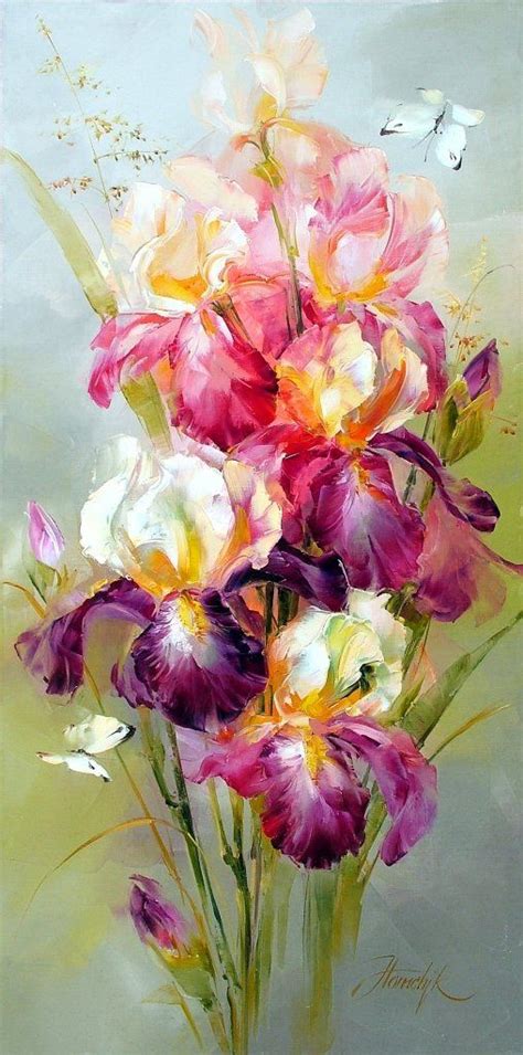 Iris Bouquet Flower Painting Flower Art Floral Art