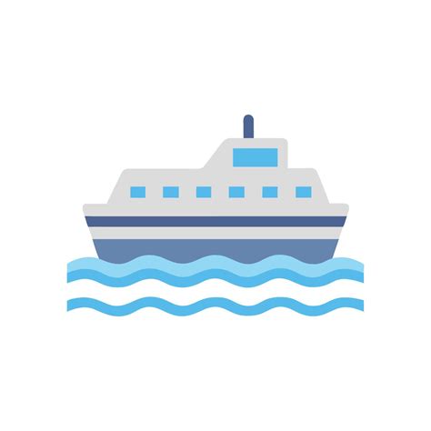 Ferry Boat Icon For Water Transport 56878779 Vector Art At Vecteezy