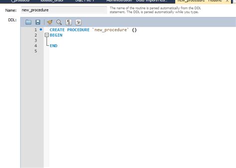 如何使用MySQL Workbench创建数据库存储过程 tooltime 博客园