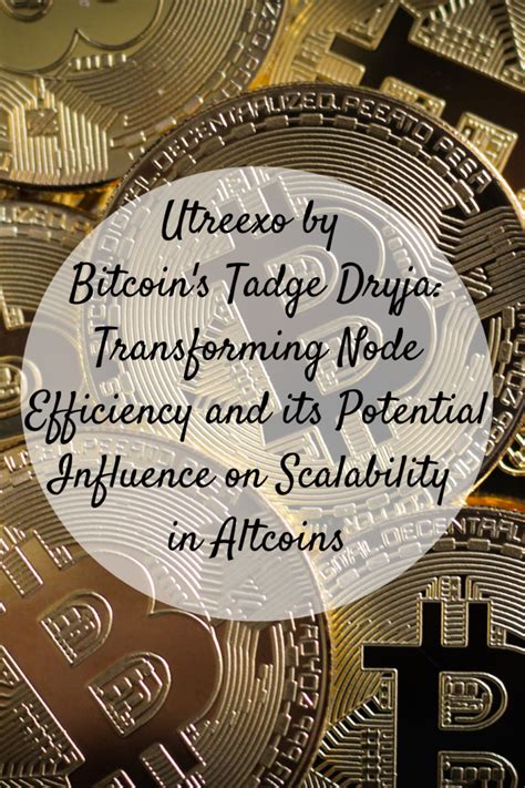 Utreexo By Bitcoin S Tadge Dryja Transforming Node Efficiency And Its