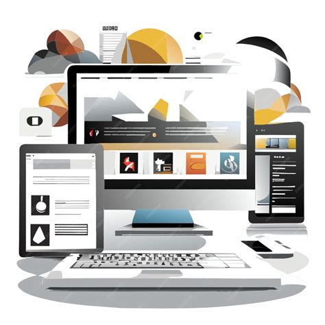 premium vector web development image vector illustration