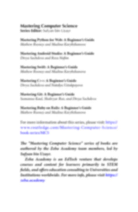 solution sufyan bin uzayr mastering python for web a beginners guide mastering computer science