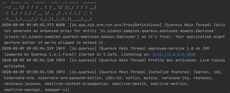 Guide To Quarkus With Kotlin Piotrs Techblog