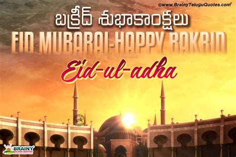 Best 2017 Happy Bakrid Greetings Hd Wallpapers Free Download In Telugu