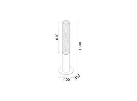 Floor Lamp With Perforated Metal Diffuser