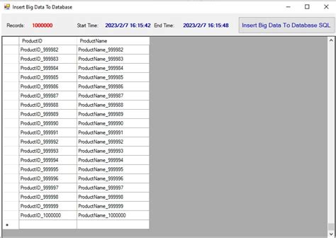 Hoc Lap Trinh Code C Insert Big Data To Database Sql Insert Big Data