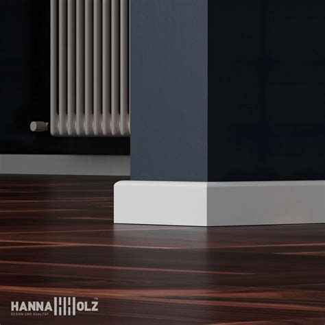 Плинтус МДФ Hannahholz Белый 60/402