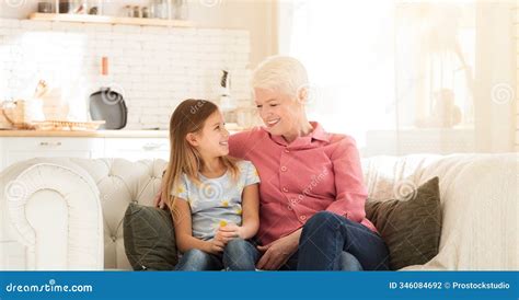 Happy Granny And Grandson Using Appliance Stock Image Cartoondealer