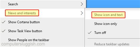 How To Fix Weather Forecast On Windows Taskbar Wont Show Full Text Computersluggish