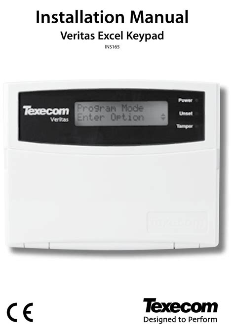 Texecom Veritas 8 Installation Manual Diagram Board