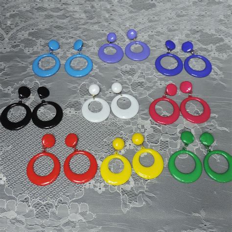 Plastic Flamenco Earrings For Flamenco And Other Performances