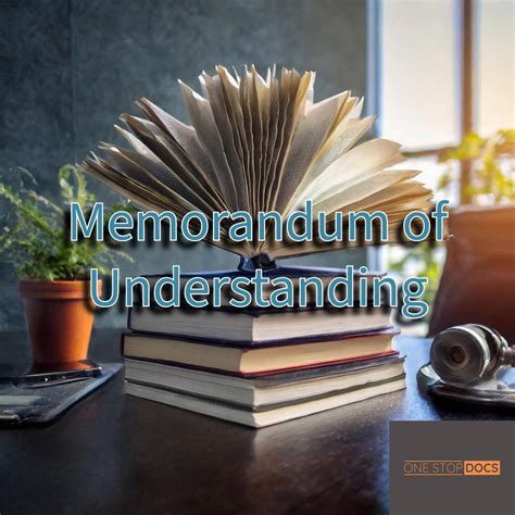 Memorandum Of Understanding Template Etsy