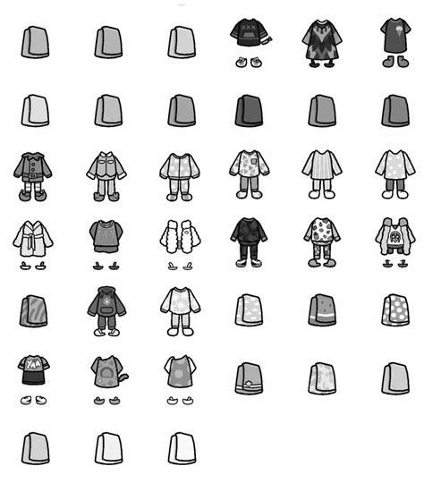 Coloring Pages Toka Boca Characters With Clothes At Home 36 Pcs