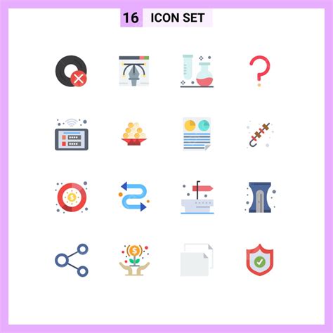 Color Grid Vector Hd Images Set Of 16 Vector Flat Colors On Grid For