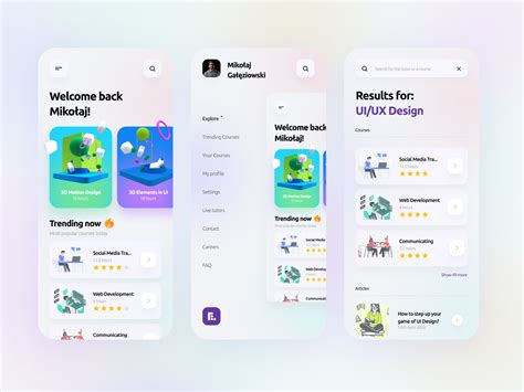 Glassmorphism Ui A New Variant Of Neumorphism Break Free Graphics